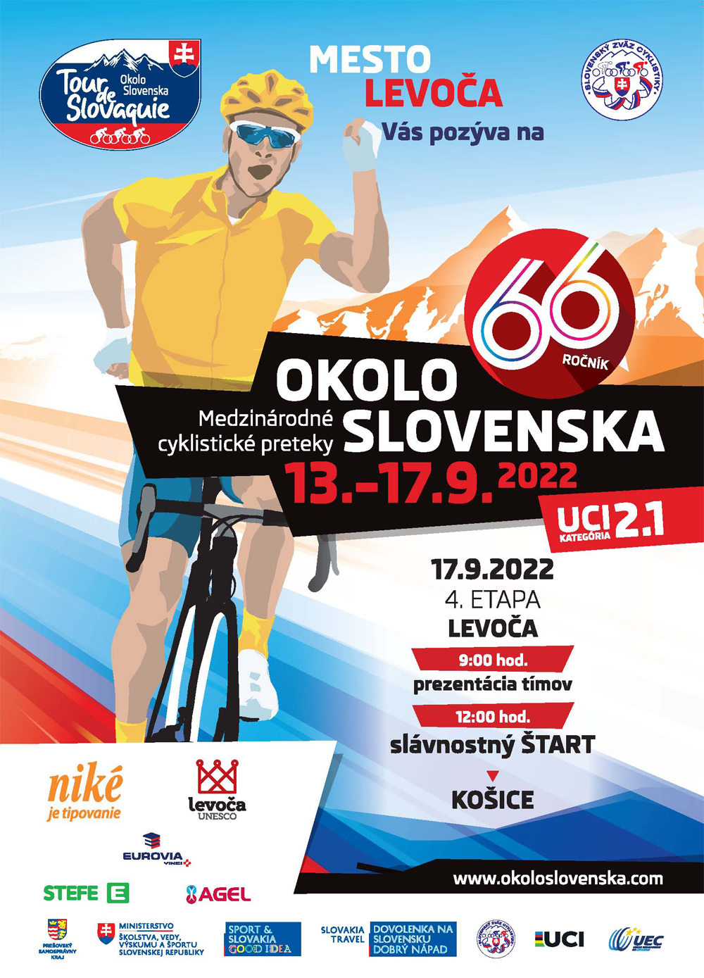 Medzinárodné cyklistické preteky OKOLO SLOVENSKA | Levoča