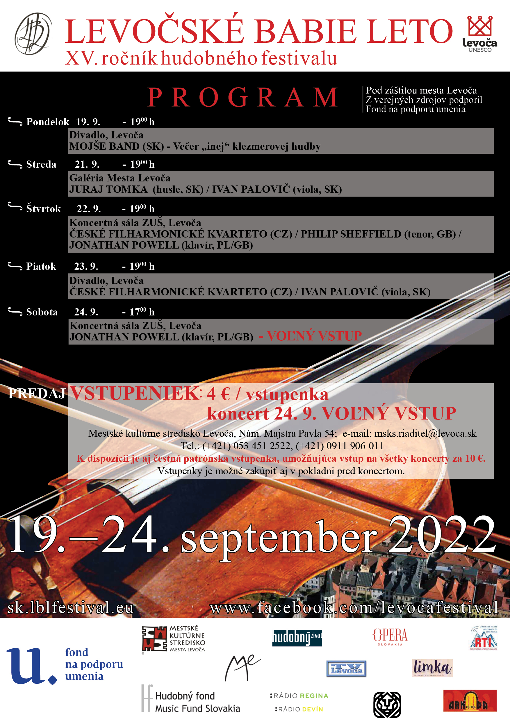 XV. Levočské babie leto | Levoča